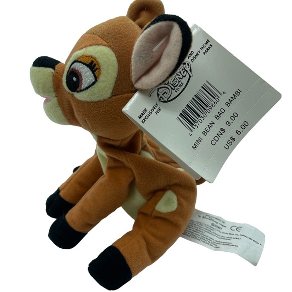 Disney | Toys | Vintage Collectible Disney Store Bambi Bean Bag Plush ...